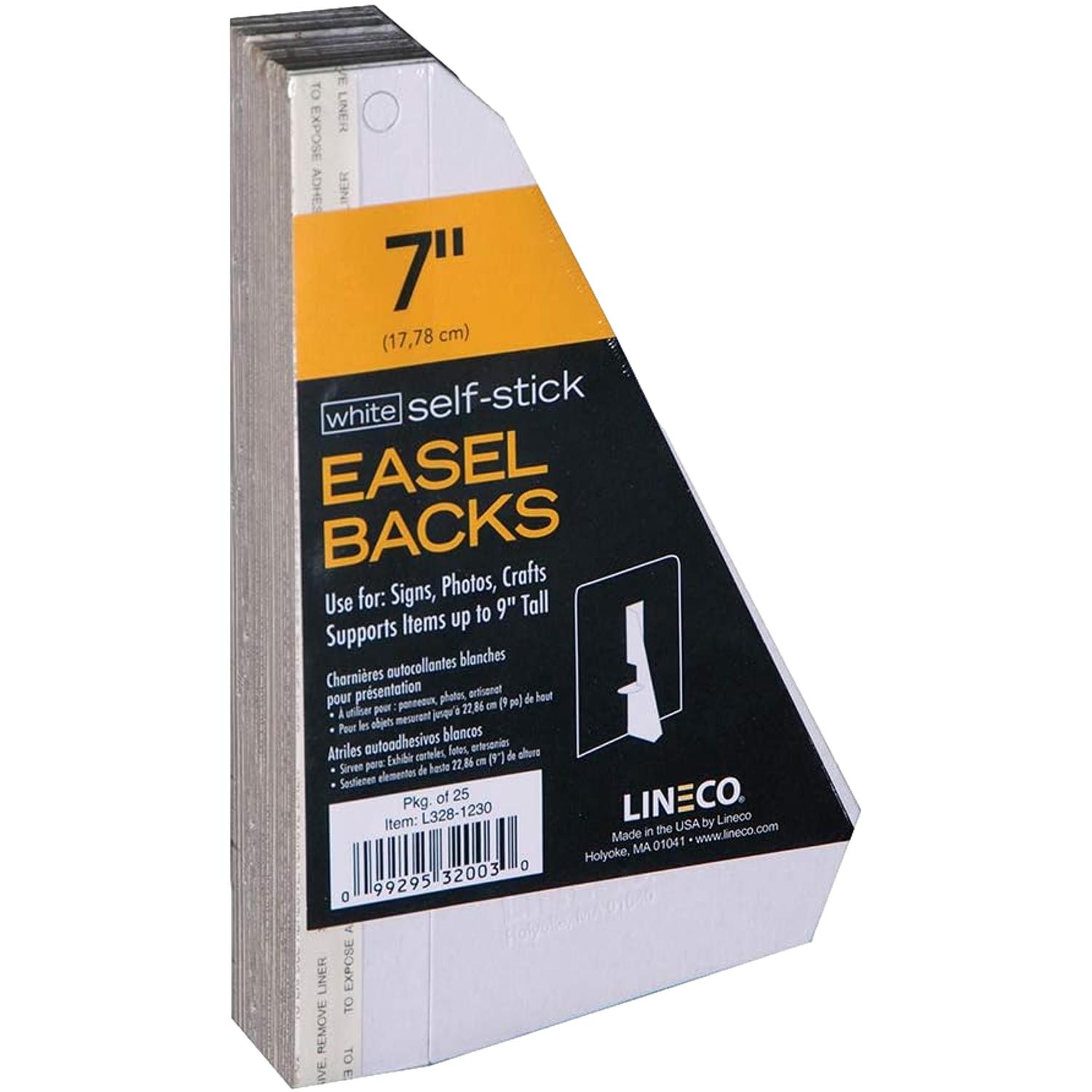 Lineco Easel Back Self Adhesive White 7" (17.8cm) 25 Pack – Go Hardware