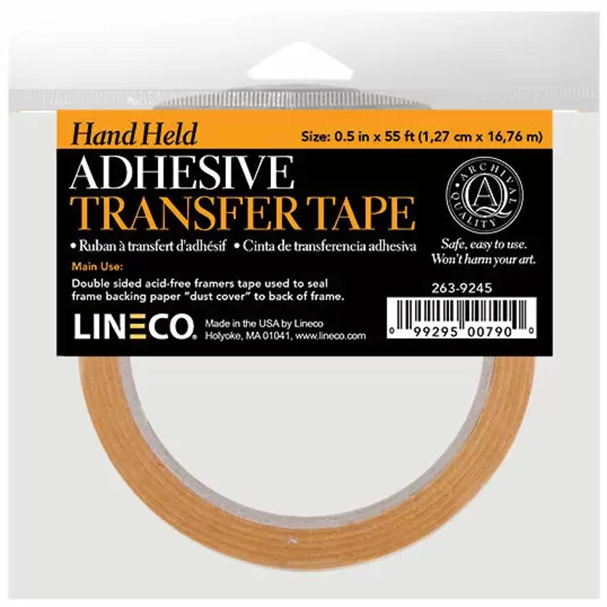 Lineco Hand Held Adhesive Transfer Tape 1.27cm x 16.7m – Go Hardware