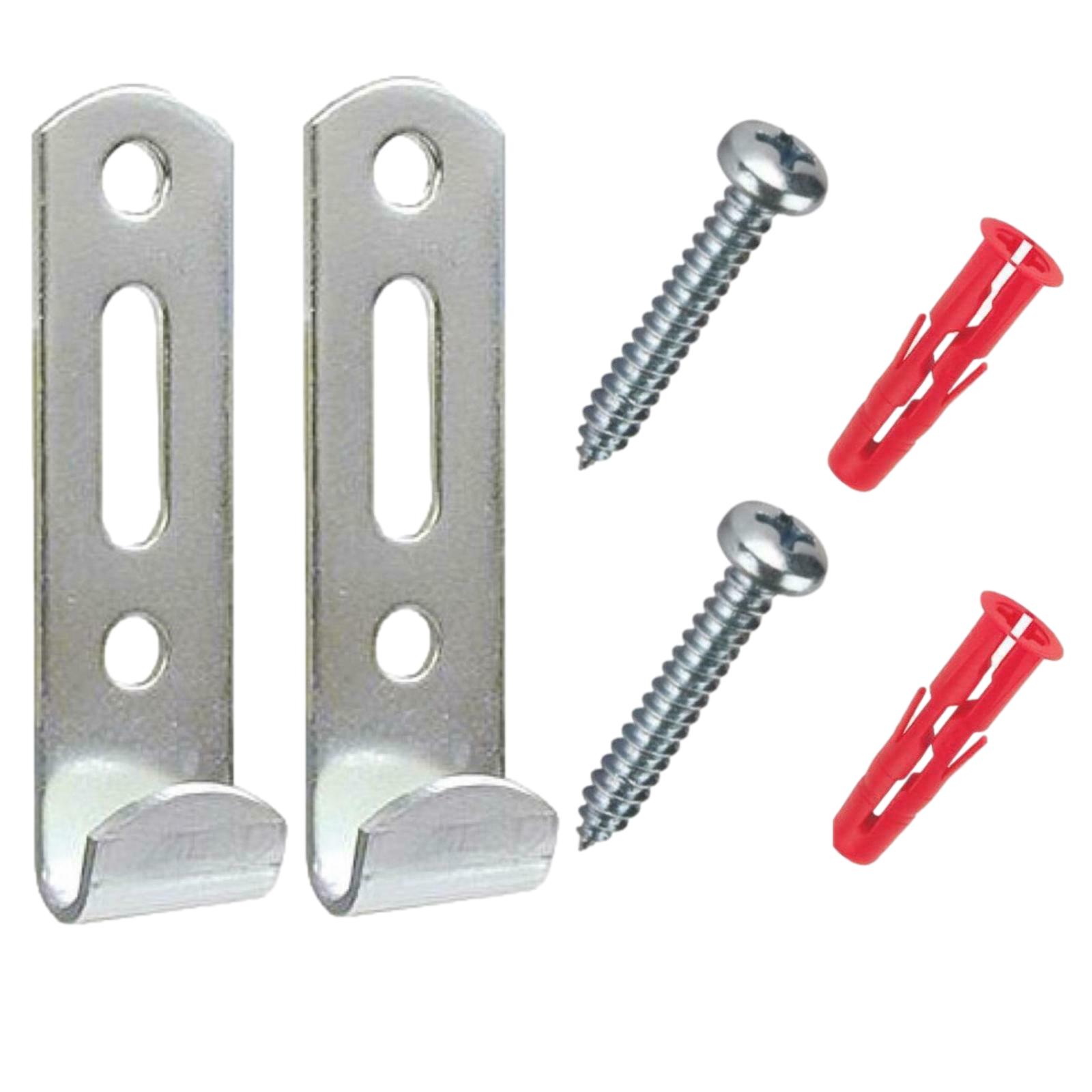 Taskar Heavy Duty J Wall Picture Hook & Fixings (5 Pack) – Go Hardware