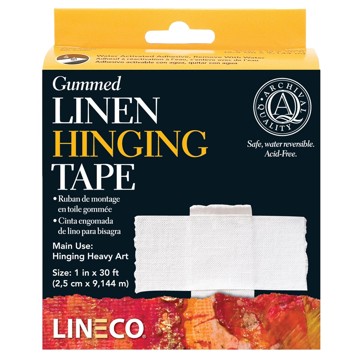 Lineco Linen Hinging Tape Water Activated Adhesive 2.5cm x 9.14m – Go ...