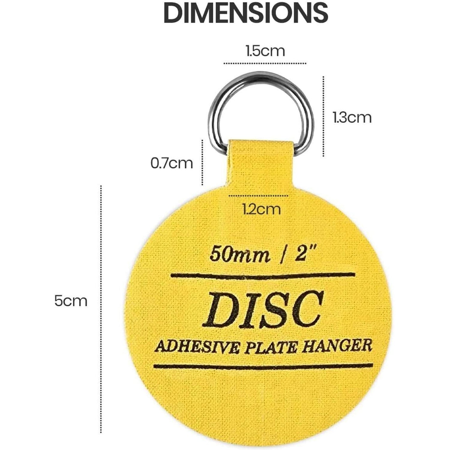 50mm Self Adhesive Disc Plate Hanger – Go Hardware