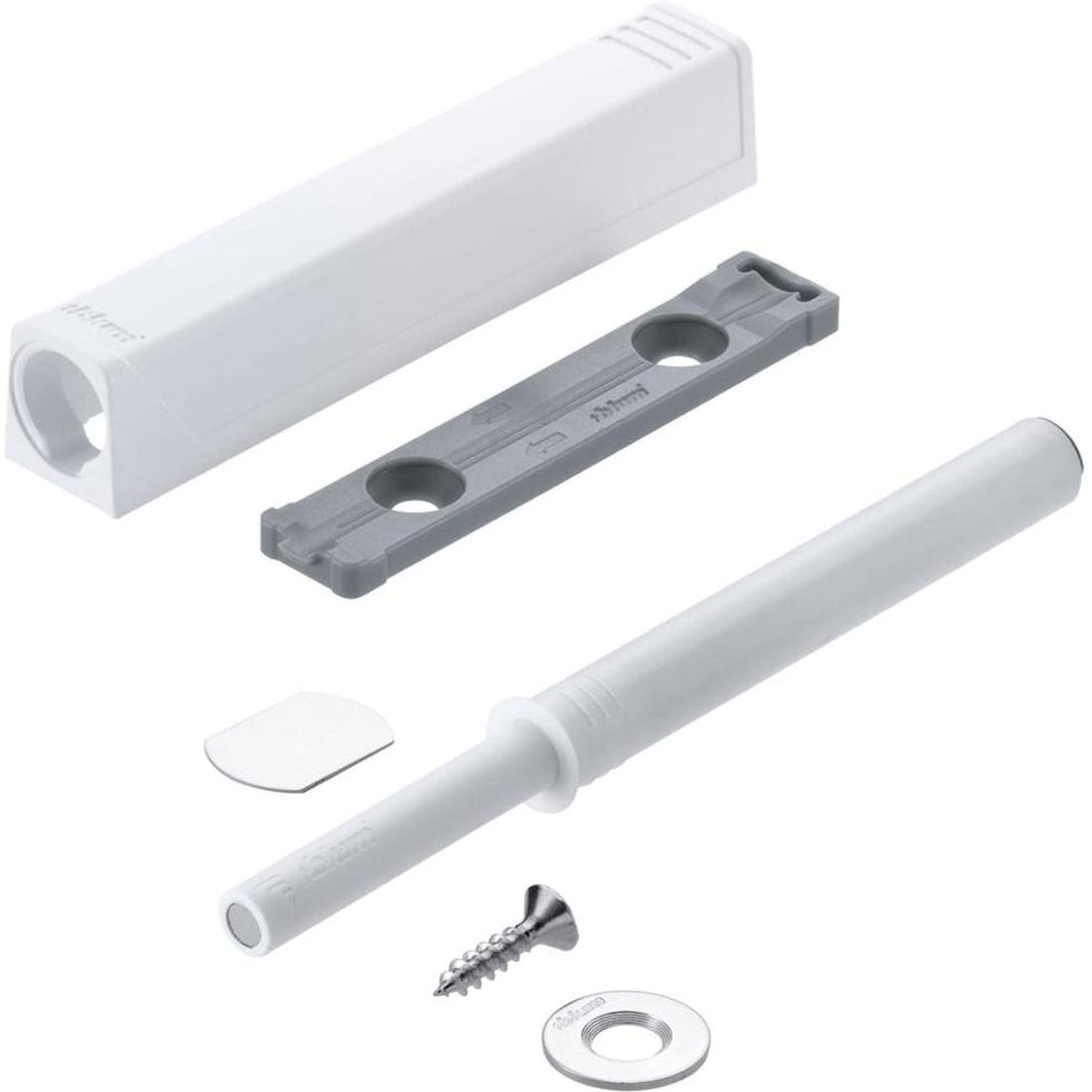 Blum 956A1004.SW Magnetic Push To Open Tip-On Set & Mounting Plate (Wh ...