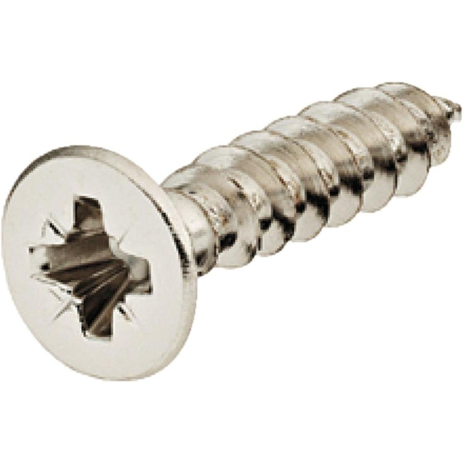 Hafele 3.5 x 17mm Nickel Screws For Hinges (100 Pack) – Go Hardware