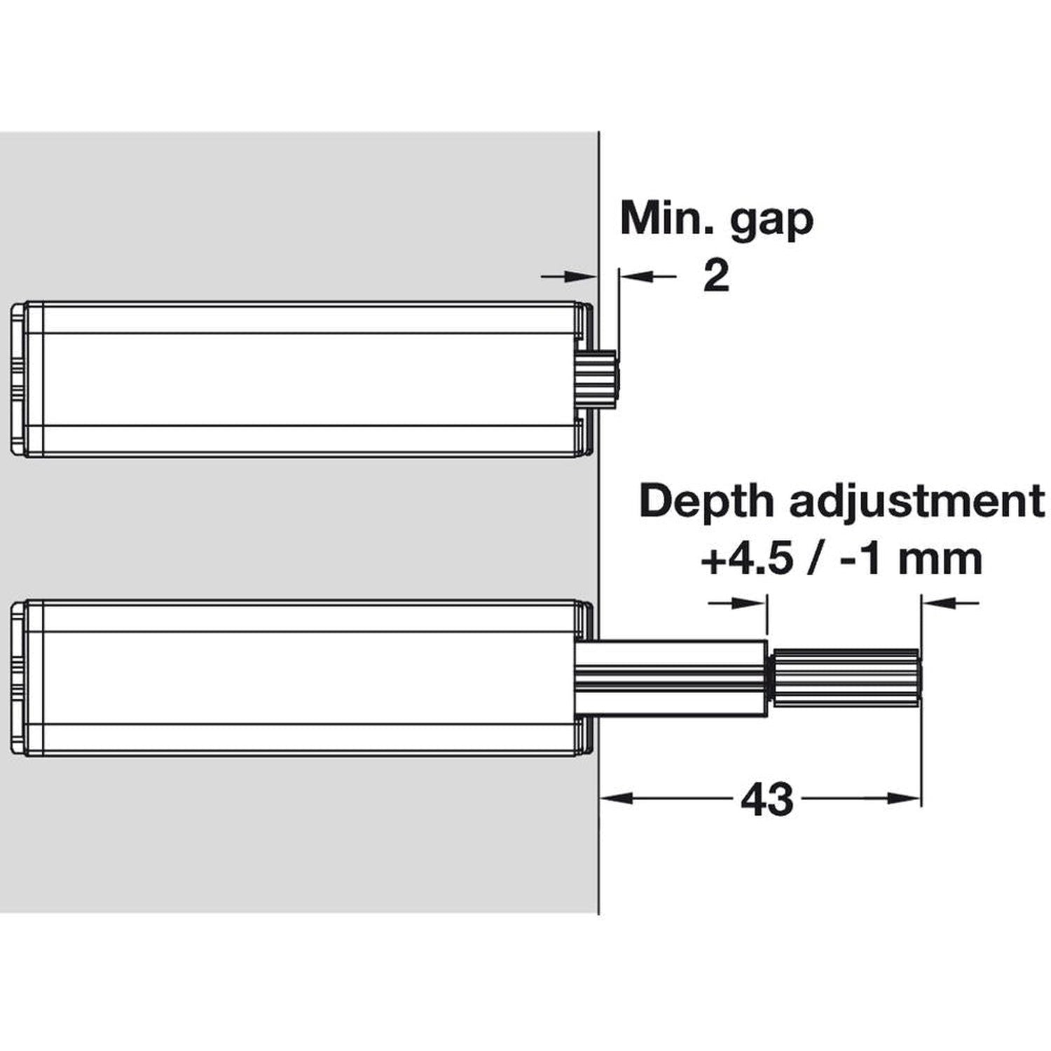 Hafele Cabinet Push To Open Catch – Go Hardware