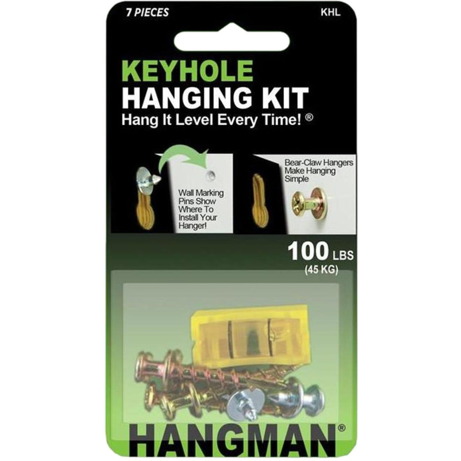 Hangman Keyhole Picture Hanging Kit 45kg (100lbs) KHL – Go Hardware